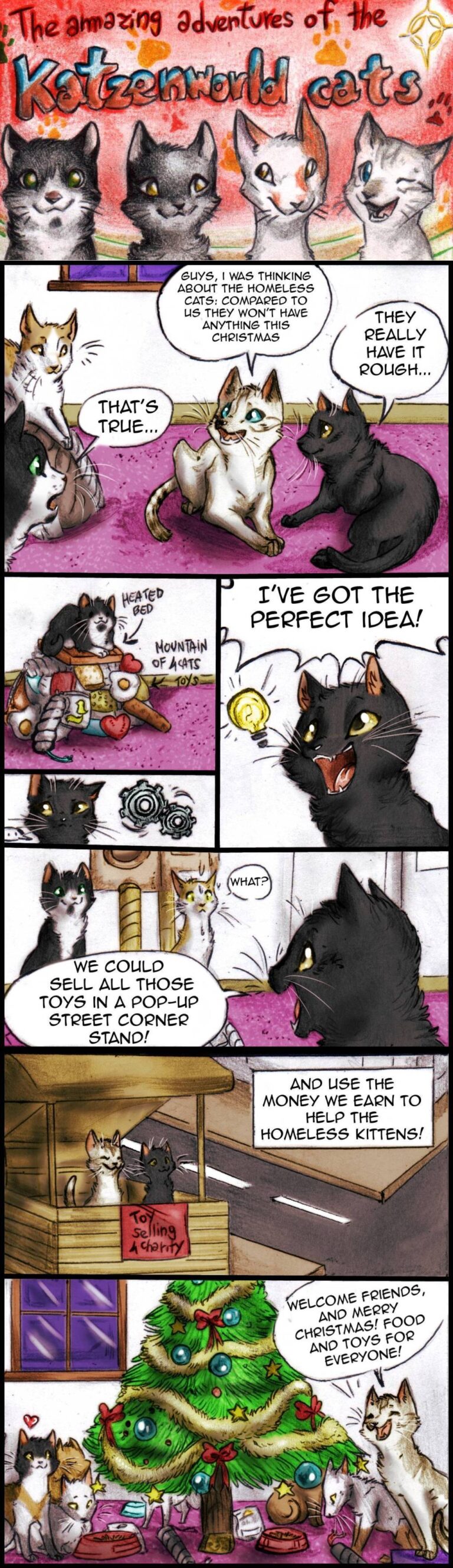 Spread Holiday Cheer: Our Cats Encourage Generosity and Donations to ...